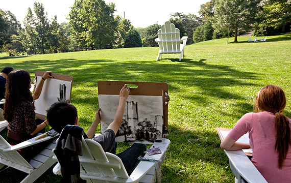 Art Students at Work :: Art & Art History :: Swarthmore College