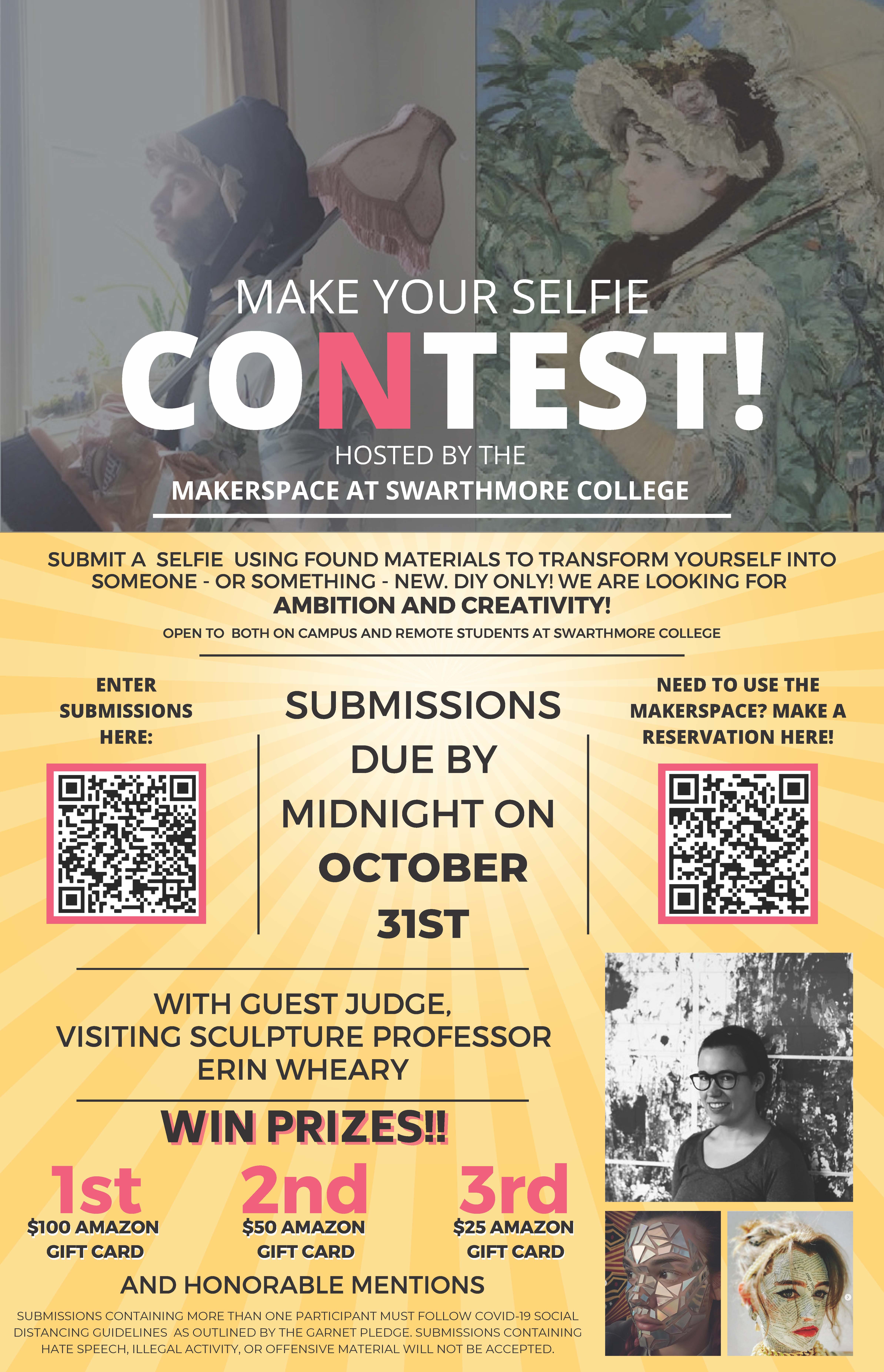 Make Your Selfie Contest :: MakerSpace :: Swarthmore College